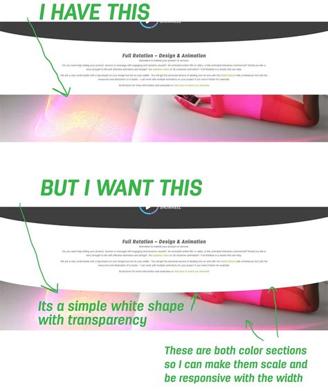 overlap background image of one color section over another color section support kriesi at