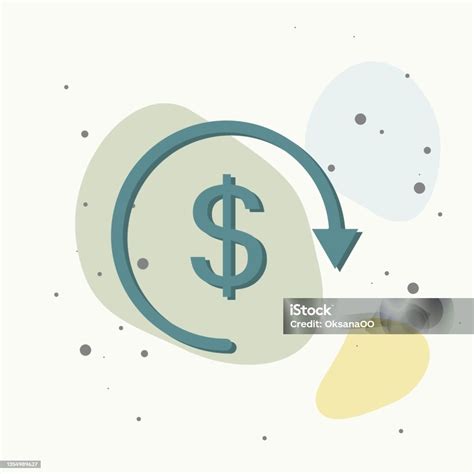 화살표 및 달러 기호벡터 원 아이콘입니다 여러 가지 색상의 배경에 환전 기호 0명에 대한 스톡 벡터 아트 및 기타 이미지 0