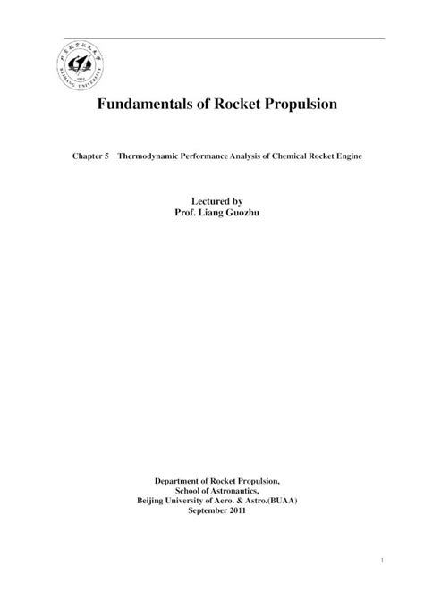 pdf chapter5 thermodynamic performance analysis of chemical rocket