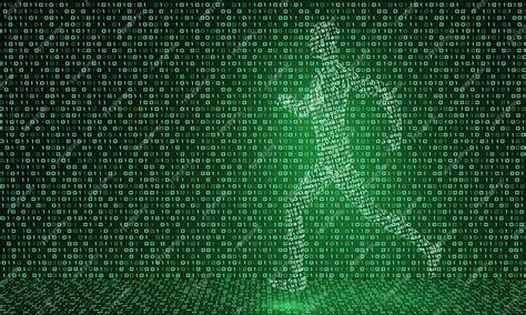 Premium Photo Human Bodies Made Of Ones And Zeros The Concept Of The Symbiosis Of Man And