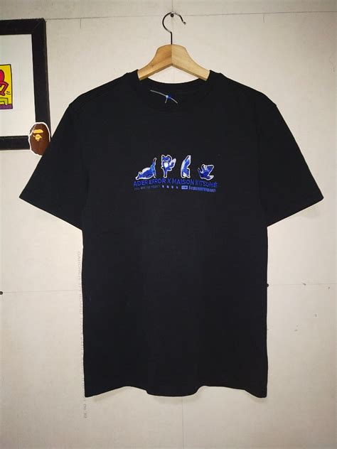 Ader Error X Maison Kitsune Mens Fashion Tops And Sets Tshirts And Polo Shirts On Carousell