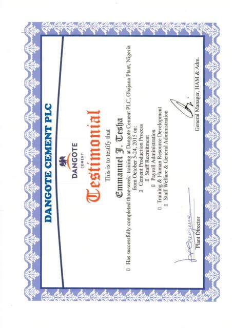 Training Nigeria Pdf