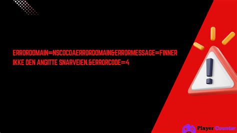 How To Fix Errordomainnscocoaerrordomainanderrormessagefinner Ikke Den Angitte Snarveien
