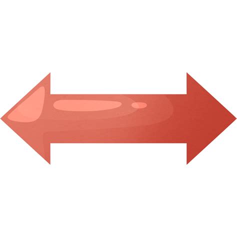 Arrow Right And Left Direction Icon Pointer For Website Interface Element Red Colors