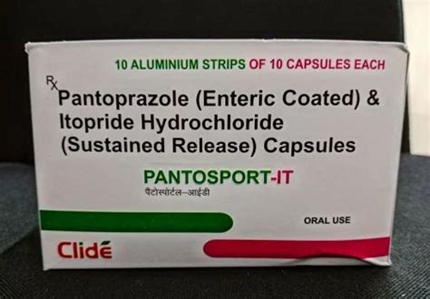 Pantoprazole Enteric Coated And Itopride Hydrochloride Sustained Release Capsules At ₹ 304