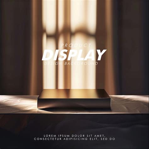 아름다운 3d 현실적인 빈 포디움 모 무대 제품 쇼케이스를 위해 현실적 프리미엄 Ai 생성 Psd