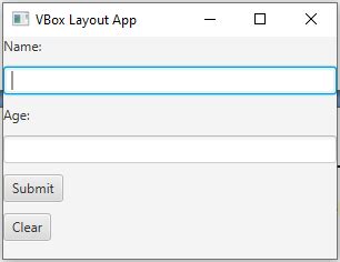 Basic Layout In JavaFX