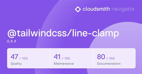 Tailwindcssline Clamp 044 Npm Package Quality Cloudsmith