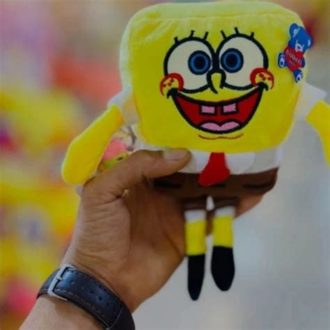 خرید و قیمت عروسک باب اسفنجی وارداتی ۱۸ سانتی متری ترب