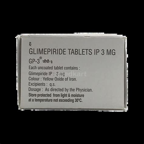 Gp 3mg Tablet 10s Price Uses Side Effects And Substitutes Medkart