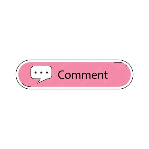 Premium Vector Comment Button Icon