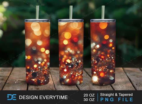 Glitter Effect Tumbler Wrap Design Graphic By Designeverytime