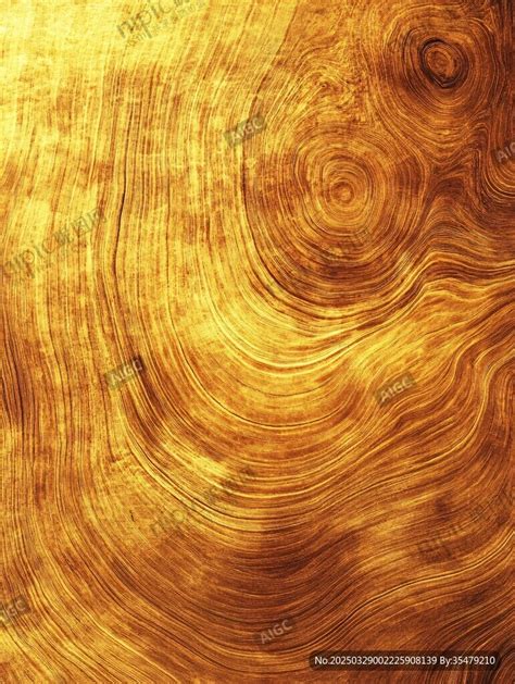 Ai创作图金色 木纹 纹理 背景 艺术 质感 曲线 自然 图案 装饰 设计 元素 波浪 漩涡 复古 昵图网