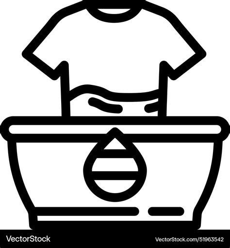 Natural Dyes Sustainable Fashion Line Icon Vector Image