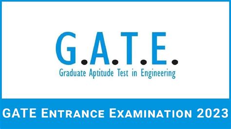 GATE EXAM 2023 Exam In India Answer Key Question Paper Admit Card Syllabus