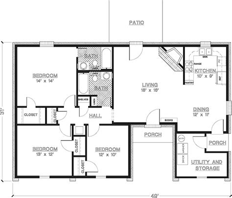 House Plans 1200 Square Feet