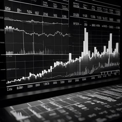 Dynamic Data Showcase Using Glowing Bar Charts And Graphs Generative Ai Premium Ai Generated Image