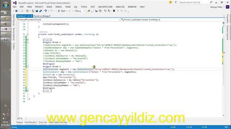 Ado Net Disconnected Mimari Sqldataadapter Dataset Ve Datatable Nesneleri Youtube