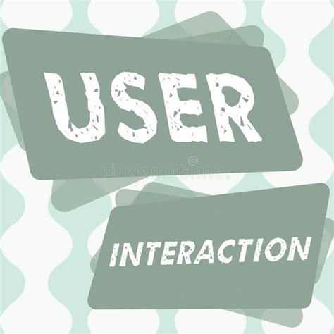 Handwriting Text User Interaction Word For How The Customer Acts On The System And Vice Versa