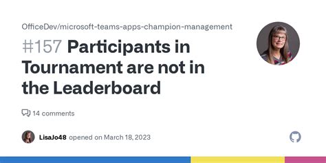 Participants In Tournament Are Not In The Leaderboard · Issue 157