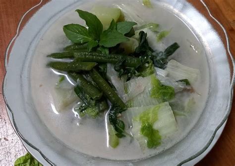 Resep Sayur Bobor Sawi Putih Kacang Panjang Dan Labu Siam Oleh 🌱bunda