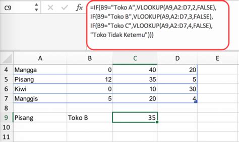 VLOOKUP Rumus Excel Fungsi Contoh Penggunaannya