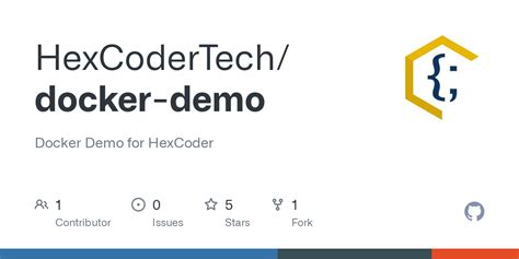 Github Hexcodertechdocker Demo Docker Demo For Hexcoder