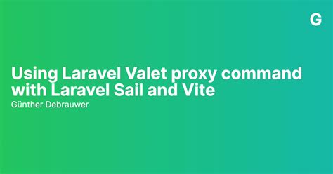Using Laravel Valet Proxy Command With Laravel Sail And Vite Bohdana Saraniuk