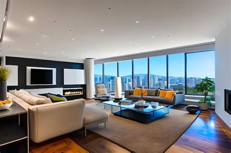 Premium Ai Image Smart Home Interface With Controlling Device