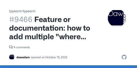 feature or documentation how to add multiple where conditions on the same property with