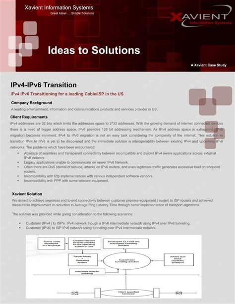 IPv IPv Transition Case Study PDF