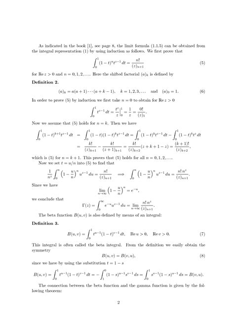 SOLUTION The Gamma And Beta Function Studypool SOLUTION The Gamma And Beta Function Studypool