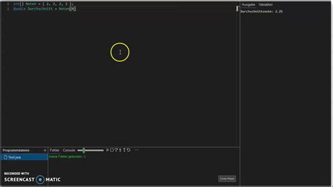 Einführung In Die Felder Arrays In Java Youtube