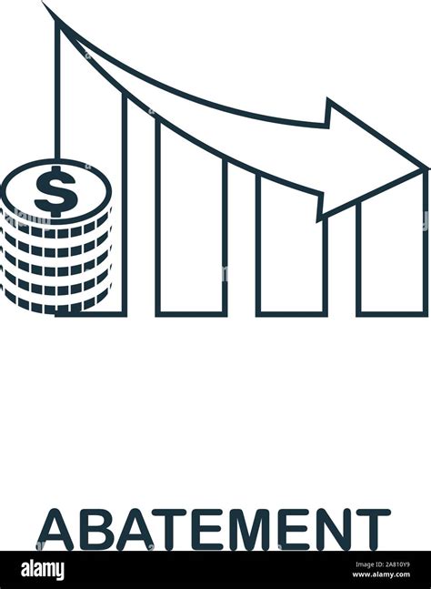 Abatement Icon Outline Style Thin Line Creative Abatement Icon For Logo Graphic Design And