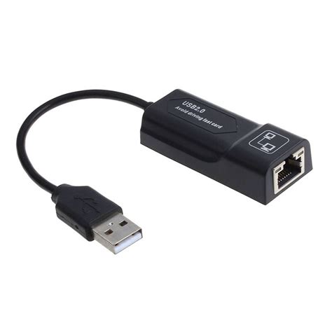 Usb Ethernet อะแดปเตอร์เครือข่าย Usb 2 0การ์ด Rj45 Lan สำหรับ Win7 Win8 Win10แล็ปท็อป Ethernet