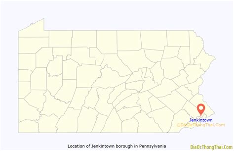 Map Of Jenkintown Borough Thong Thai Real