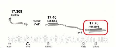 Глушитель (выхлопная система) OPEL ASTRA F 1.6i (1598 см3) (96-98гг ...