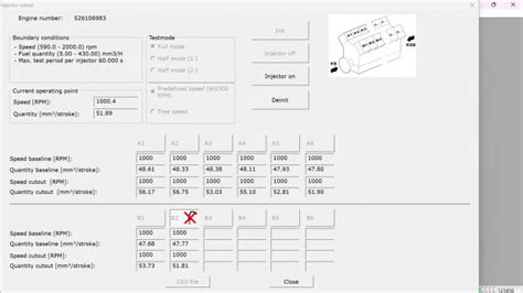Cylinder Deactivation And Injector Test With DiaSys Dialog System MTU Engine ECU ADEC