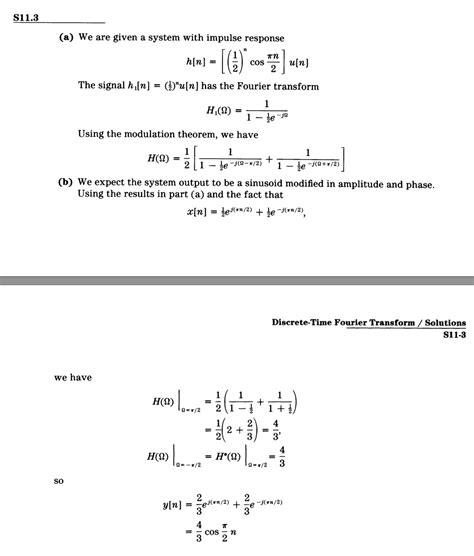 Discrete Signals Dtft And Inverse Dtft Homework Problem Signal
