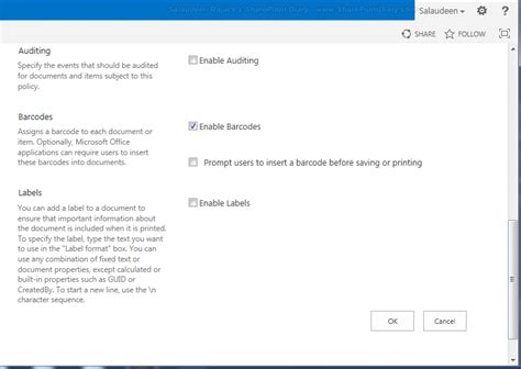 Enable Barcodes In Sharepoint 2013 2010 2007 Sharepoint Diary