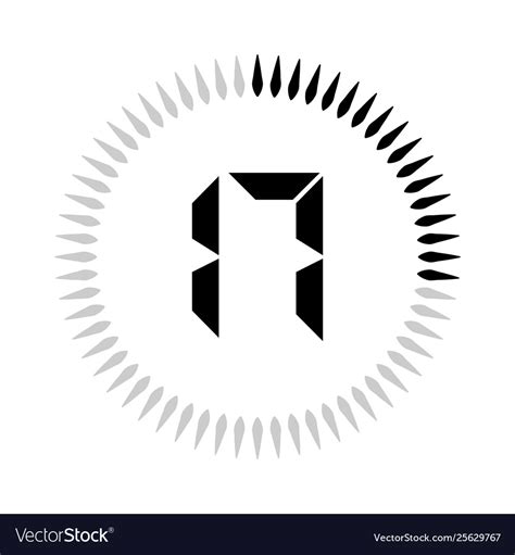 Minutes Or Seconds Timer Royalty Free Vector Image