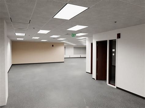Backrooms Office Liminal Space 3d Model Cgtrader