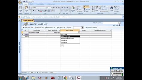 Ms Access Employee Database Template