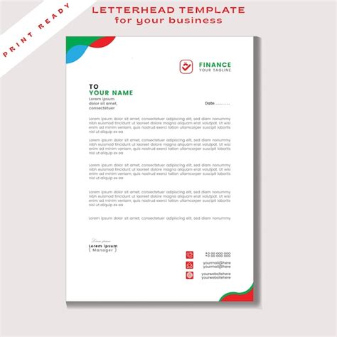 편지지 템플릿 기업 비즈니스 프리미엄 벡터