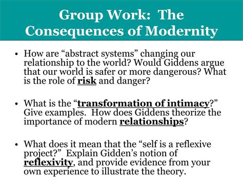 Ppt The Theory Of Anthony Giddens Agency Structure Modernity