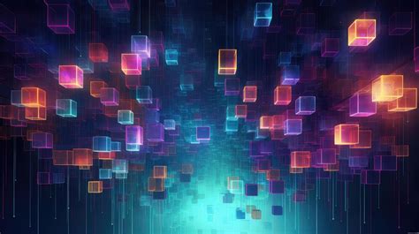 Premium Ai Image Digital Voxel Artificial Cubes Illustration Abstract 3d Futuristic Pixel