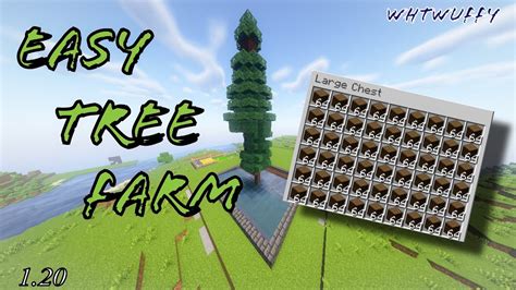 Easy Tree Farm Tutorial All Types Of Wood Minecraft YouTube