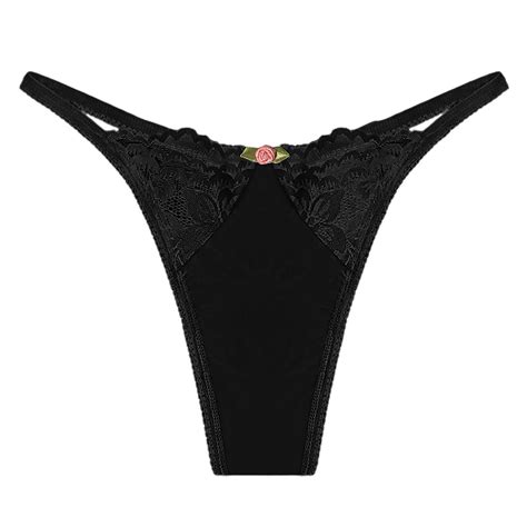 Gibobby Paquete De Tanga Para Dama Tanga De Encaje De Comercio Exterior