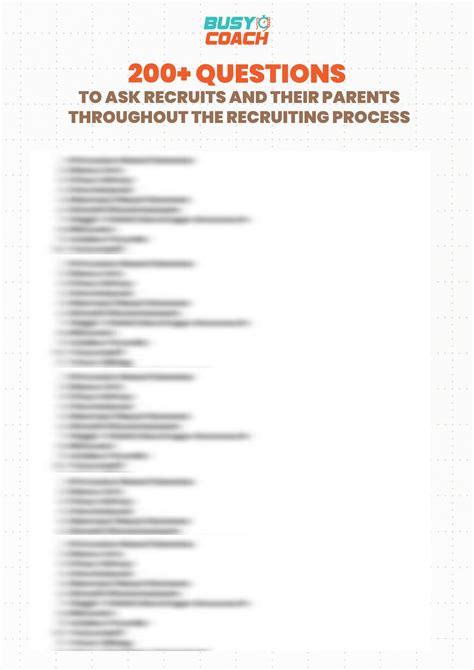 Mandy Green Cps On Twitter I Created A List Of Over 200 Questions You Could Ask Recruits And