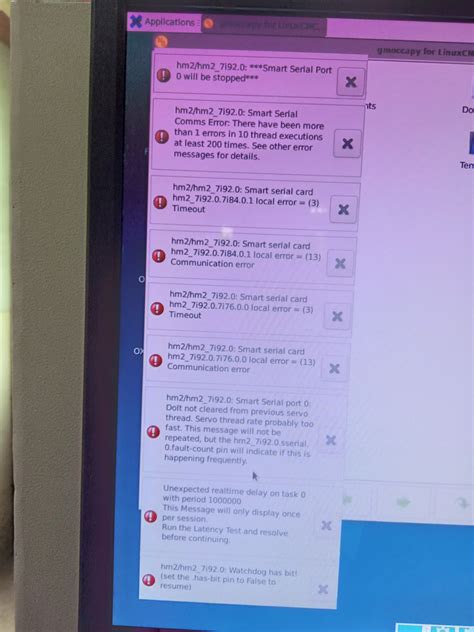 Error While Running Linuxcnc Page Linuxcnc